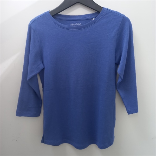 뱅뱅 DP03 여성 라운드 칠부 면 티셔츠 NTJ261